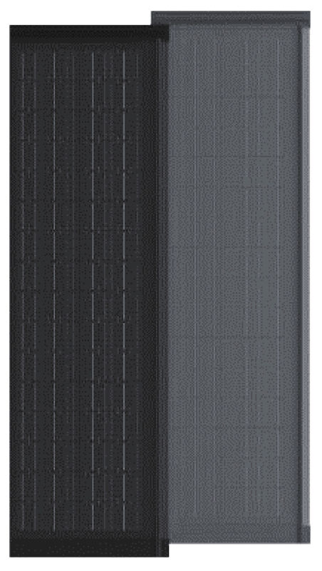 HJT CELLS 95W 100W 105W Weather Resistant BIPV Solar Tiles Black ...